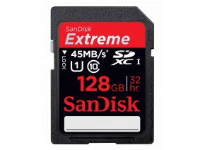 SanDisk SDXC 128GB Extreme 45MB/s