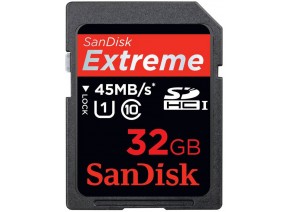 SanDisk SDHC 32GB Extreme 45MB/s