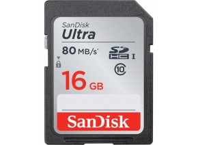 SanDisk SDHC 16GB Ultra 80MB/s