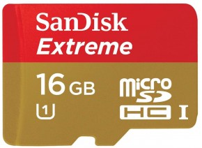 SanDisk Micro SDHC 16GB Extreme 45MB/s