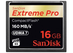 SanDisk Compact Flash 16GB Extreme Pro 160MB/s