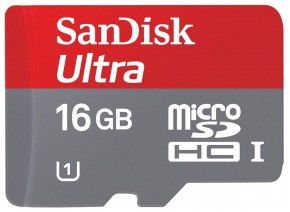 SanDisk Micro SDHC 16GB Ultra Class10