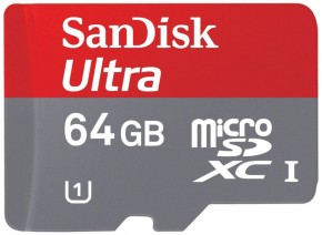 SanDisk Micro SDXC 64GB Ultra Class10