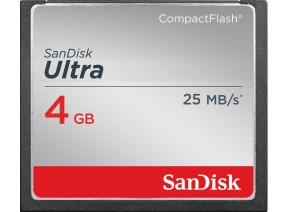 SanDisk Compact Flash 4GB Ultra 25MB/s