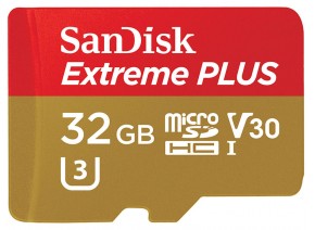 SanDisk Micro SDHC 32GB Extreme Plus 90MB/s