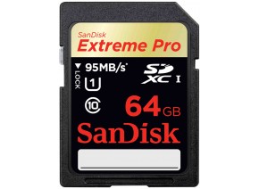 SanDisk SDXC 64GB Extreme Pro 95MB/s