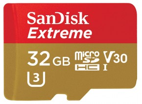 SanDisk Micro SDHC 32GB Extreme 90MB/s