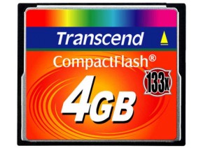 Transcend Compact Flash 4GB 20MB/s