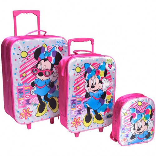 Komplet-2 Kofera i Ranac Za Predškolce Minnie Mouse