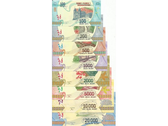 Madagascar 2017. Kompletan set novcanica UNC