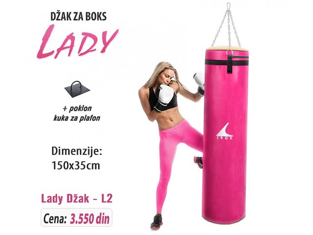 Džak za boks LADY - L2 ( za žene) 150x35cm
