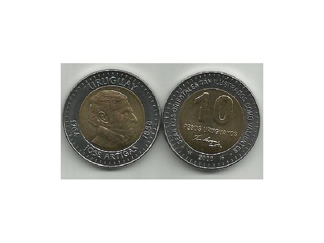 Uruguay 10 pesos 2000. UNC KM#121