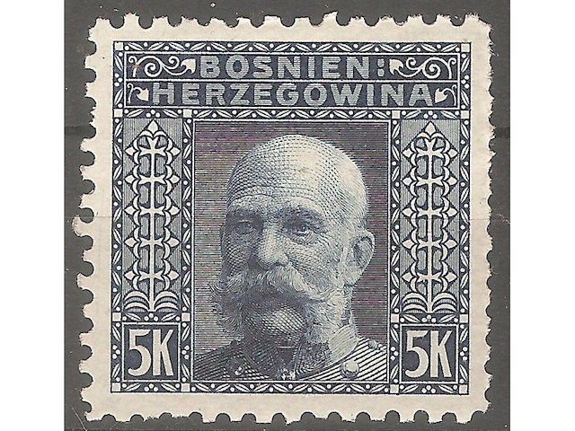 1906 - Bosna Predeli  kljucna 5 kr zupc 9 1/4 MH