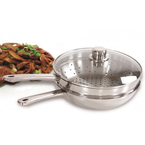 Wok tiganj sa steamer-om Asia COLOSSUS LINE CL-118