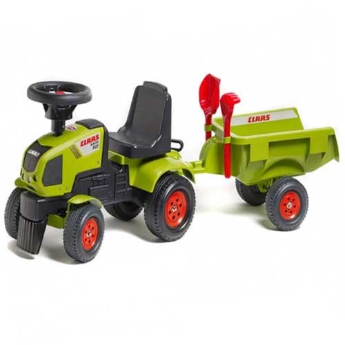 Traktor guralica za decu sa prikolicom Claas
