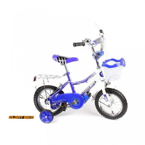 Dečiji bicikl Glory Bike 12" plavi sa korpom