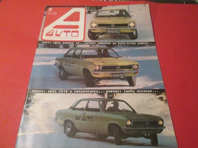 Auto  Jugoslovenska revija za automobilizam br2 1975