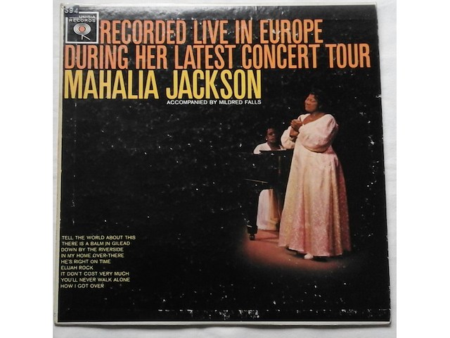MAHALIA  JACKSON  -  Recorded  Live  in  Europe