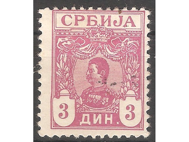 1901 - Kralj A.Obrenovic 3 din MH