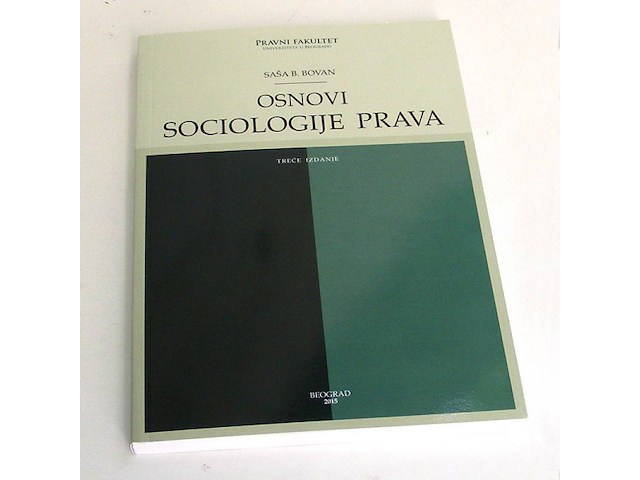Osnovi sociologije prava- Saša Bovan