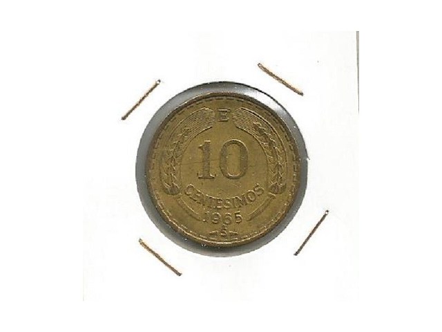 c7 Chile 10 centesimos 1965.