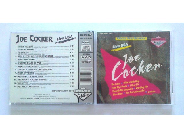 JOE COCKER - Live USA (CD) Made in Germany