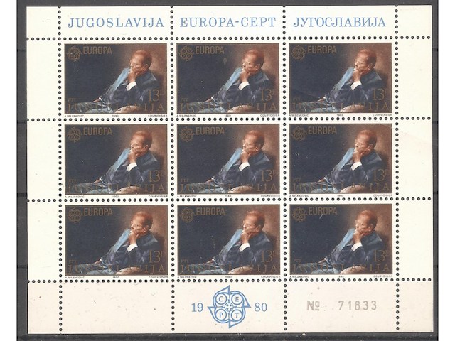 1980 - Europa - cept Tabak MNH