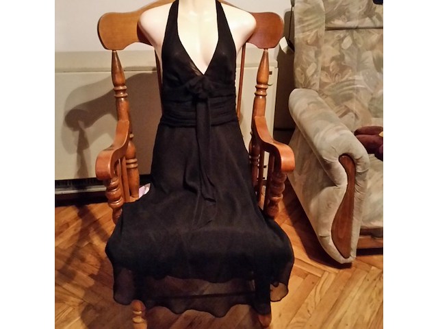crna elegantna haljina ZARA,vel S,kao NOVA