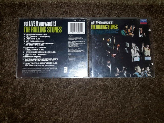 The Rolling Stones - got LIVE if you want it! ,ORIGINAL
