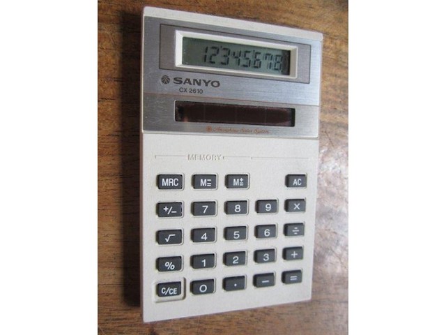 CASIO  CX 2610 - stari džepni solarni kalkulator