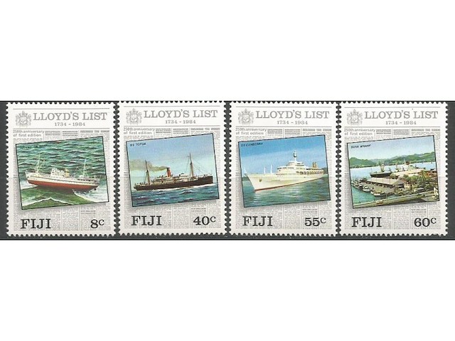 Fidži,250 god Lojdove liste 1984.,čisto