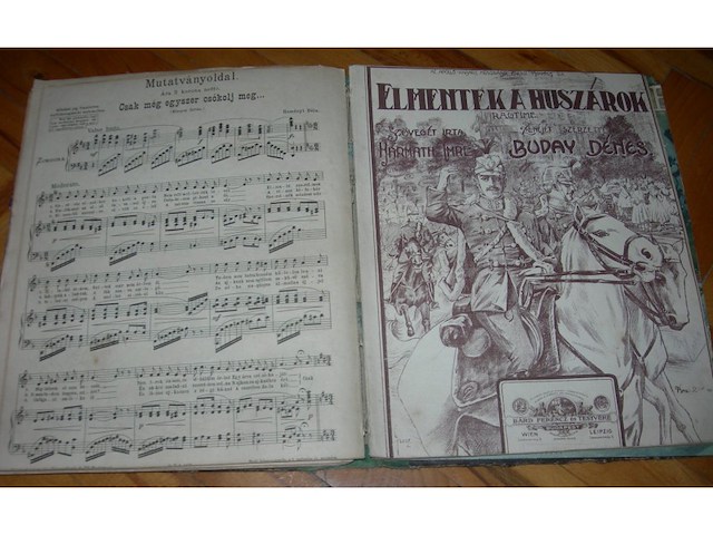 Preko 50 mađarskih i nemačkih notnih izdanja 1911-1918