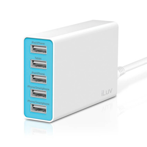 USB punjač sa 5 portova iLuv 5 Port Compact Sized Wall USB Charger