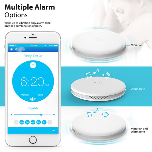Bežični Smart budilnik iLuv Bluetooth Smart Alarm Shaker White