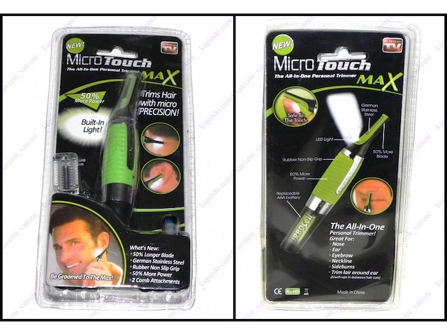 Micro touch MAX fini trimer sa svetlom