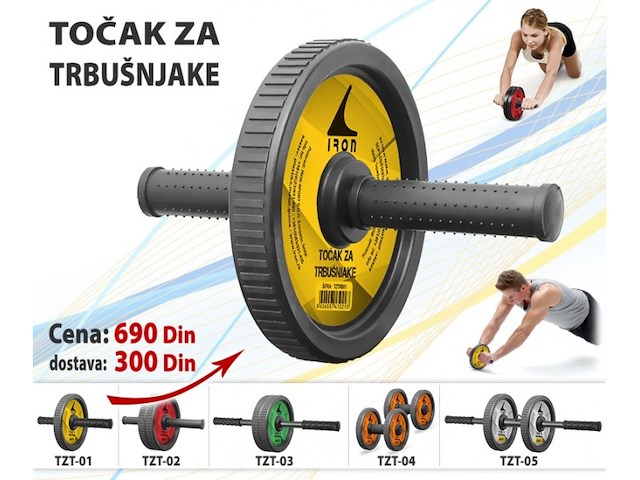 Točak za trbušnjake - ab roller KLASIK