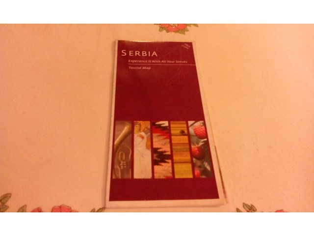 Serbia  Experience it With All Your Senses Tourist Map