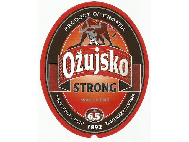 OZUJSKO PIVO etiketa