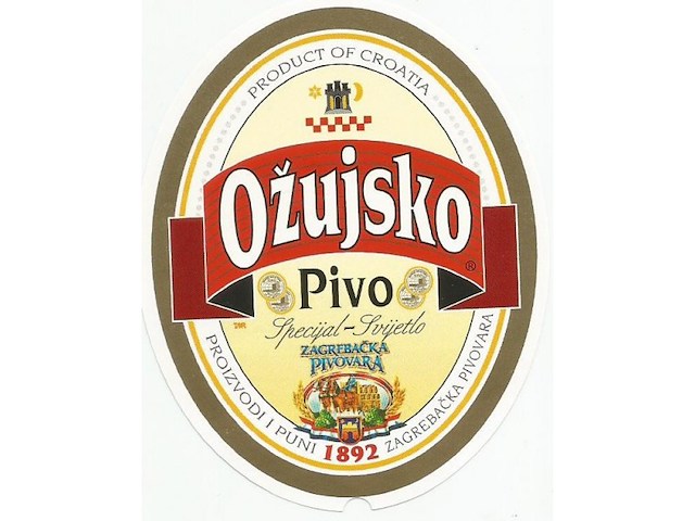 OZUJSKO PIVO etiketa