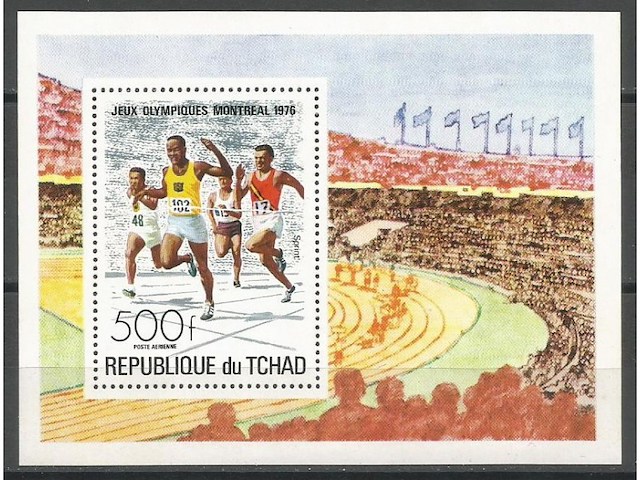 Čad,LOI-Montreal `76 1976.,blok,čisto