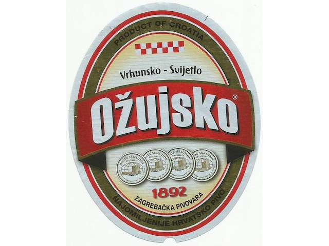 OZUJSKO PIVO etiketa