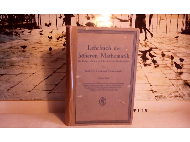 Lehrbuch der höheren Mathematik   1933