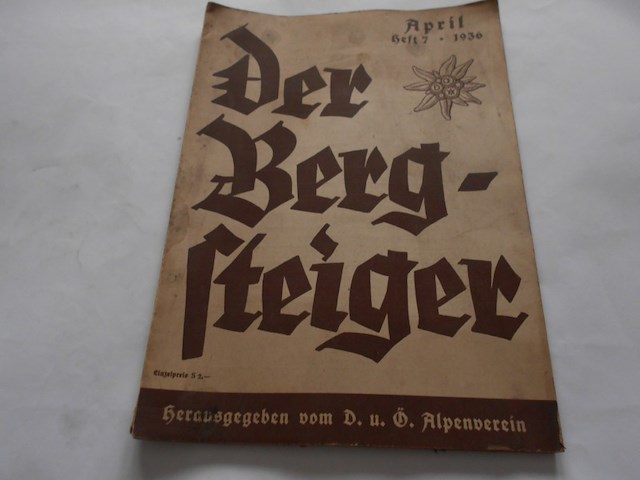 Der Bergsteiger, april 1936.