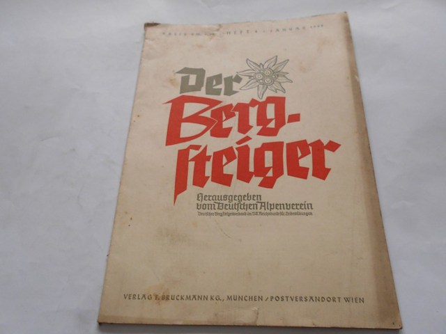 Der Bergsteiger, januar 1940.