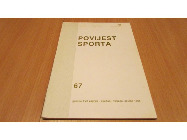 POVIJEST SPORTA br.67 1986.god.