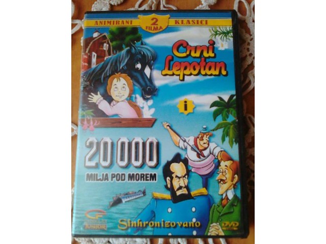 DVD CRTANI FILM - 20.000 MILJA POD MOREM I CRNI LEPOTAN