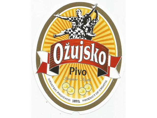 OZUJSKO PIVO  Pivovara Zagreb etiketa