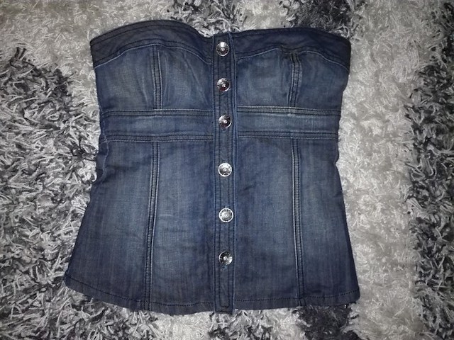 Jeans korset top *NOVO*