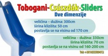 Prodajem tobogane u dve dimenzije