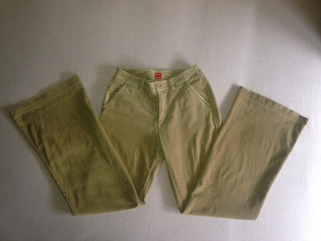 ESPRIT original somotske svetlo braon pantalone